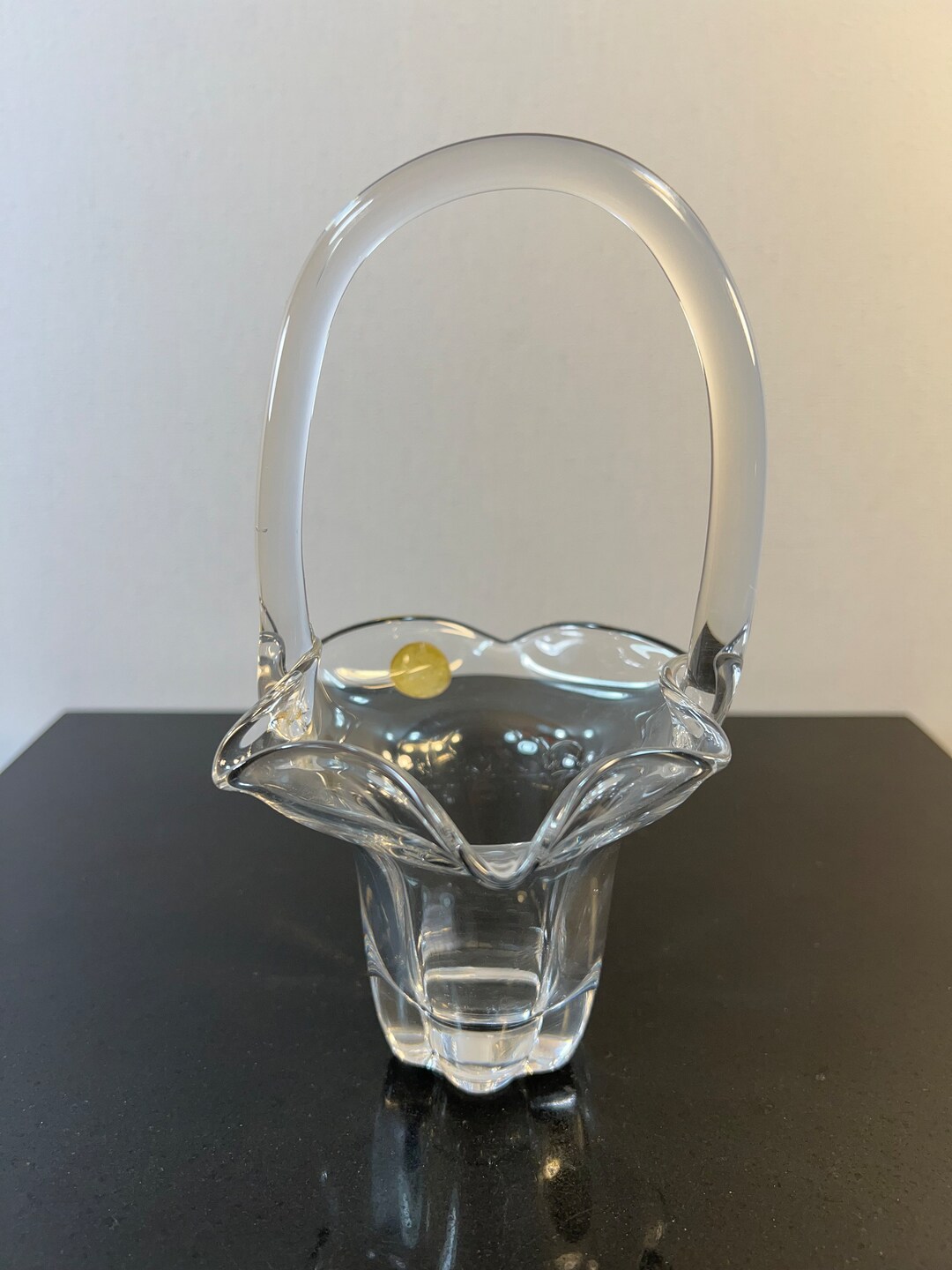 Vintage Duncan Glass Basket - Etsy