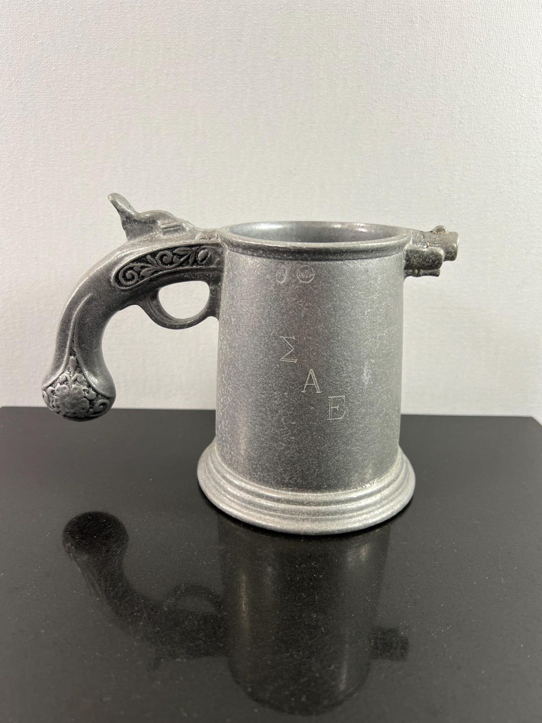 Vintage Pistol Pewter Mug - Etsy