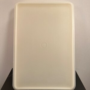 Vintage White Tupperware Container - Etsy