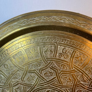Vintage Middle Eastern Brass Plate - Etsy