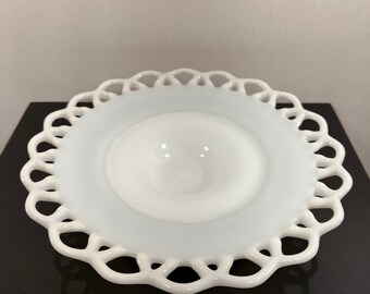 Milk Glass Platter | Etsy