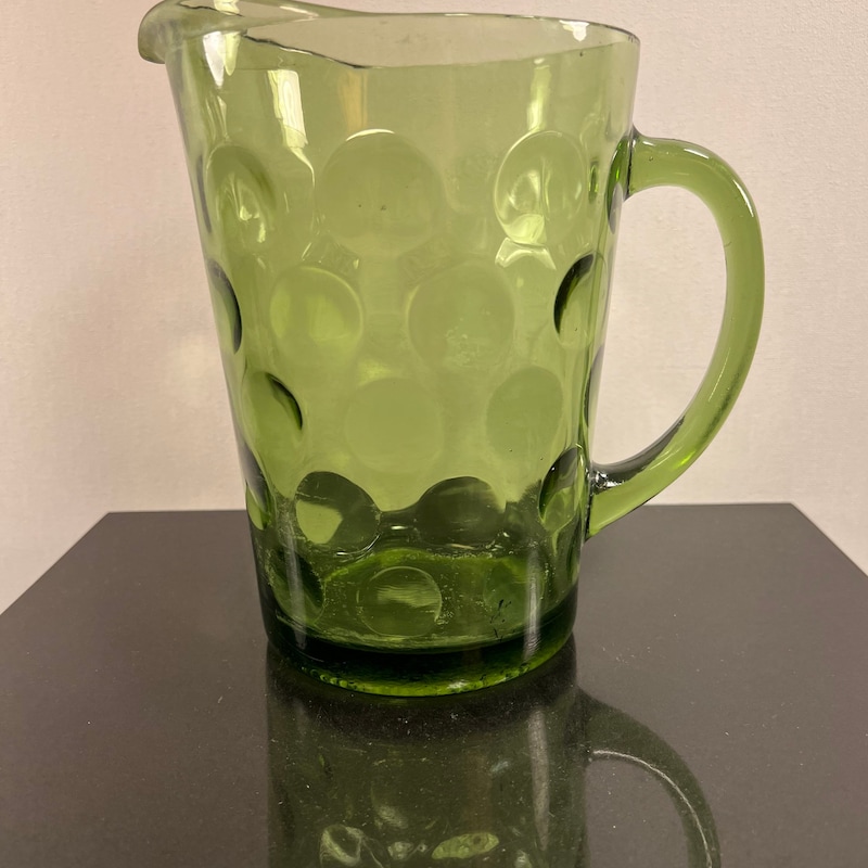 Dot Glass Pitcher - Etsy