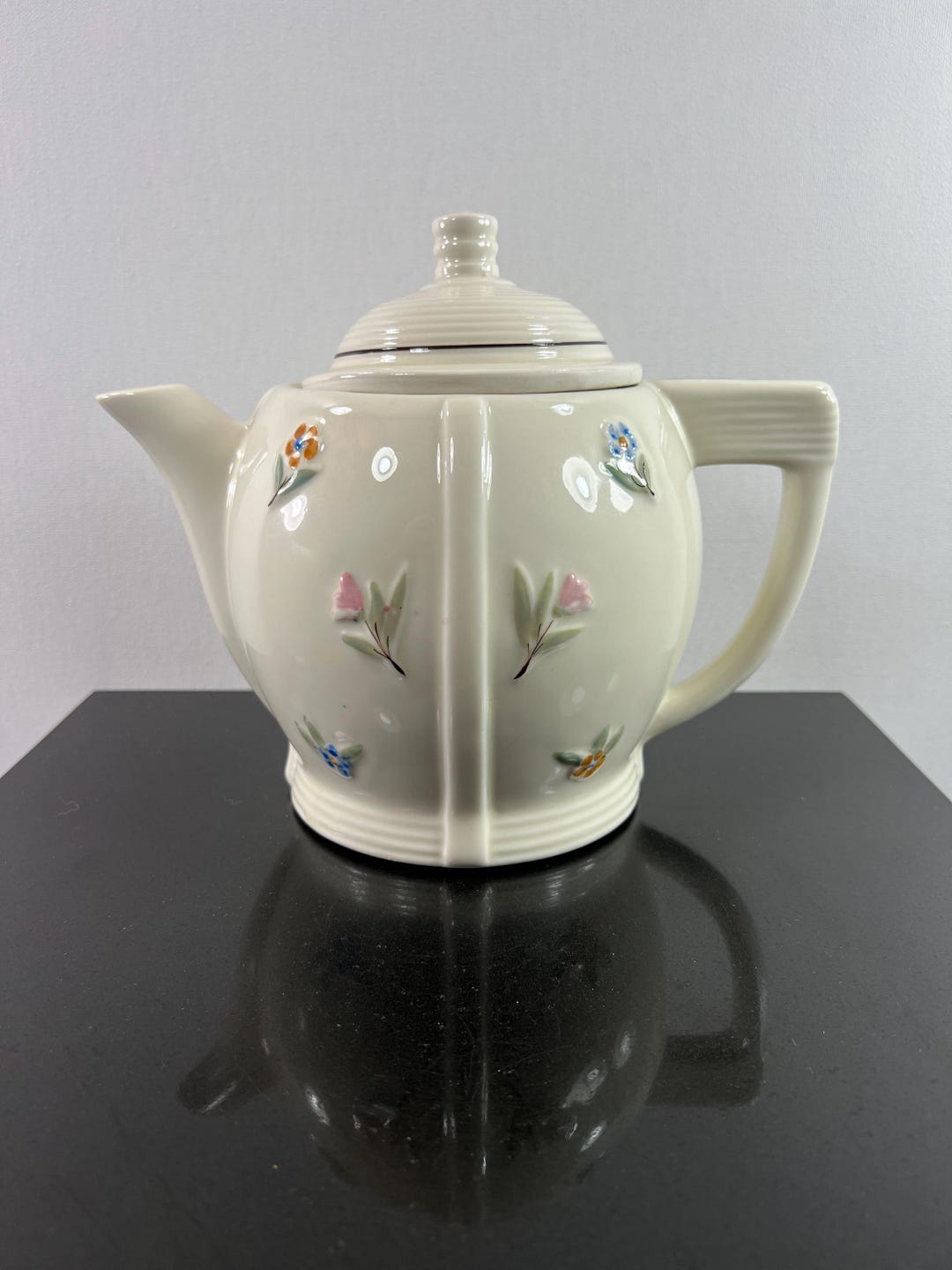 Vintage Ceramic Art Deco Porcelier Teapot - Etsy