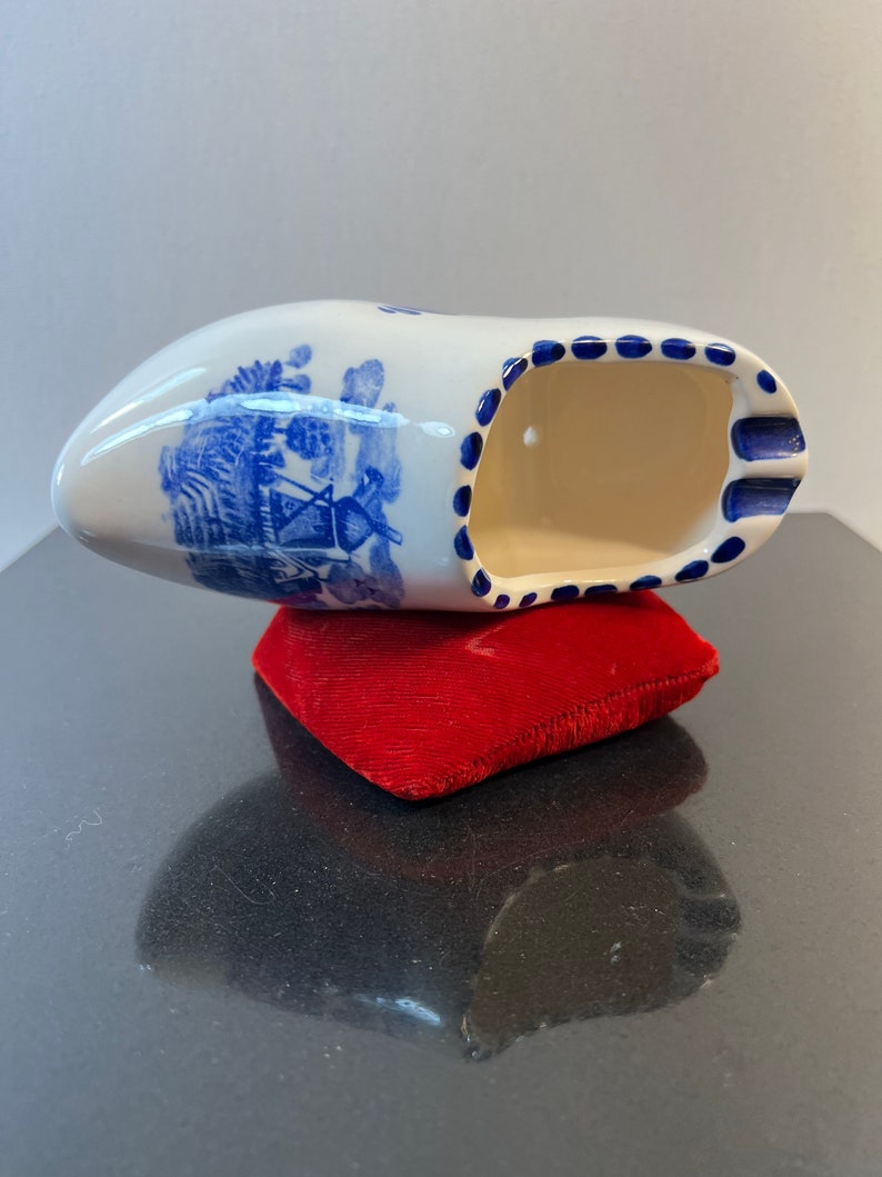 Vintage Dutch Ceramic Delft Shoe - Etsy