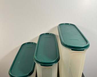 Vintage Tupperware Green Container With Lid 840-8 and 841-17 Made in ...