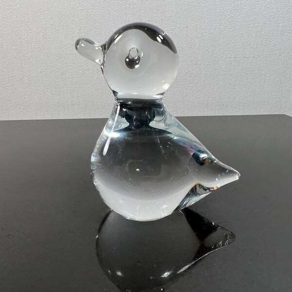 Clear Glass Duck - Etsy