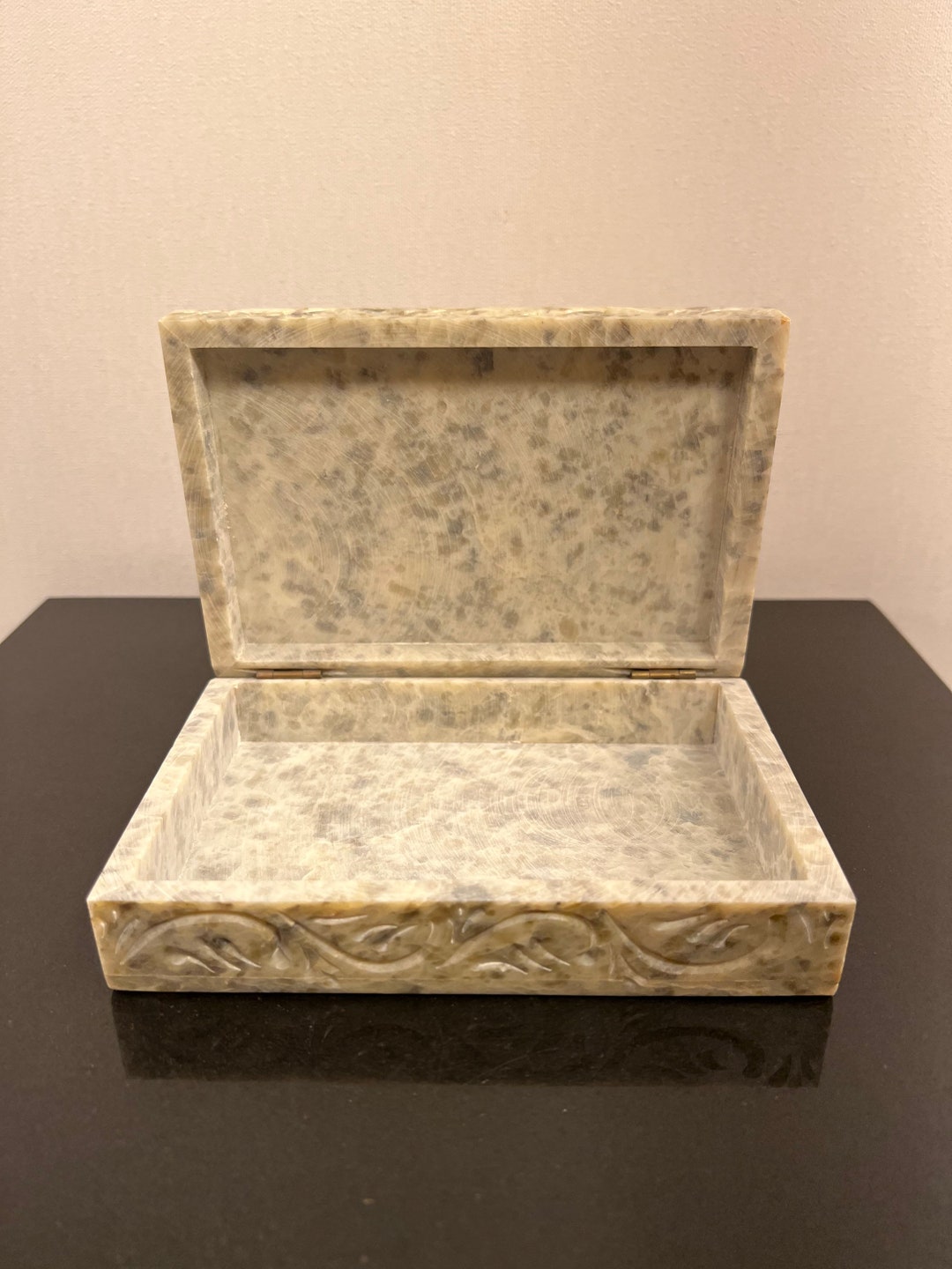 Vintage Green Stone Buddha Box - Etsy