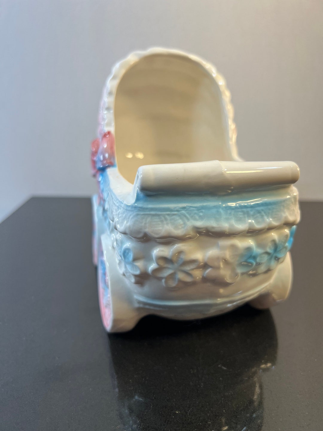 Vintage Lefton Baby Cradle Planter - Etsy