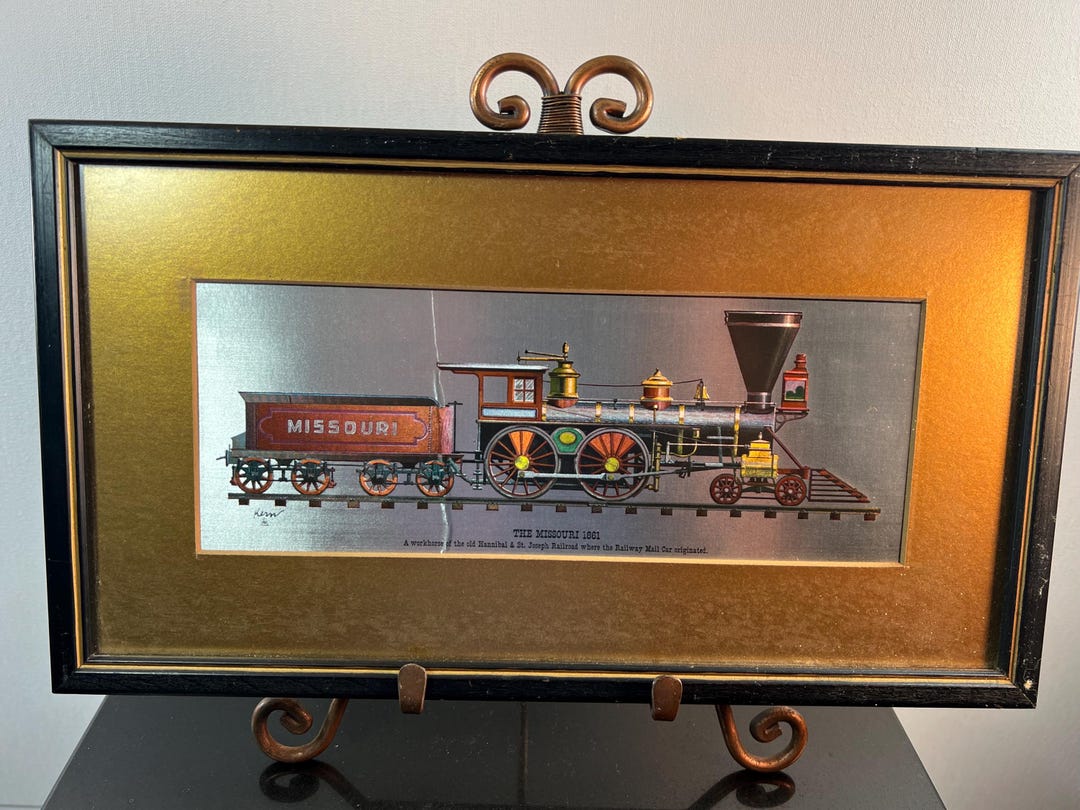 Vintage Kern the Missouri Train Wall Hanging - Etsy