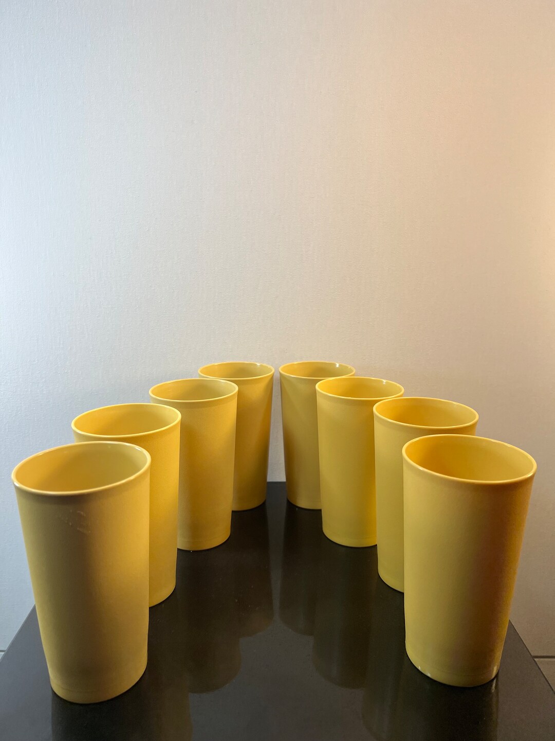 Vintage Set of 8 Tupperware Cups - Etsy