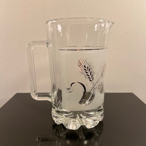 Vintage Italian Glass Pitcher - Etsy