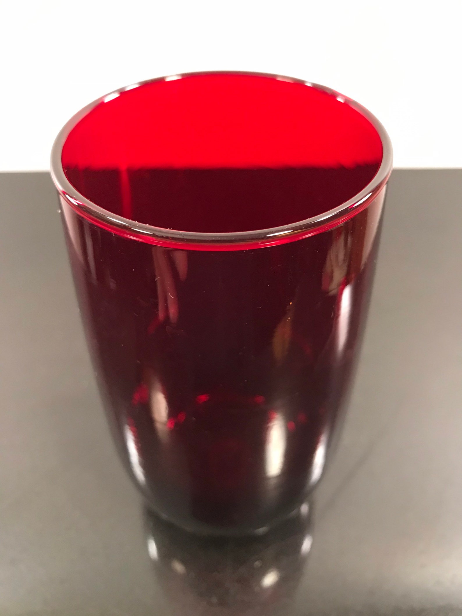 Ruby Red Glass - Etsy