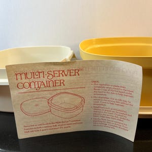 Vintage Tupperware Multi Server - Etsy