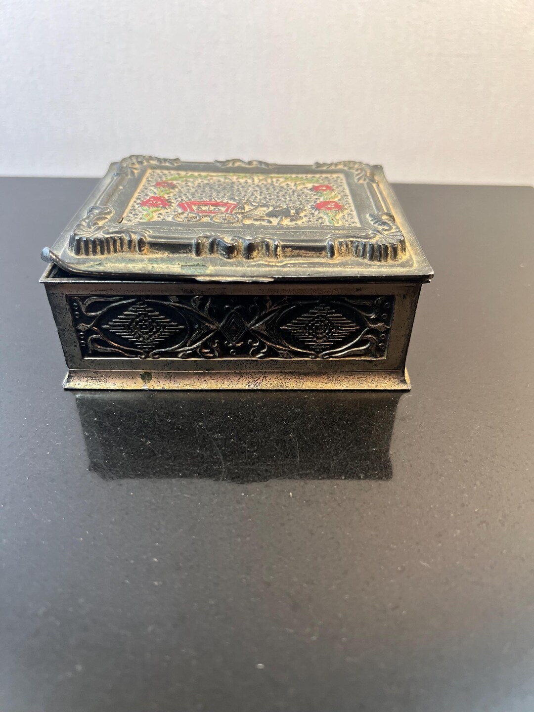 Vintage Metal Japanese Made Metal Box (as Is) - Etsy