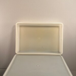 Vintage White Tupperware Container - Etsy