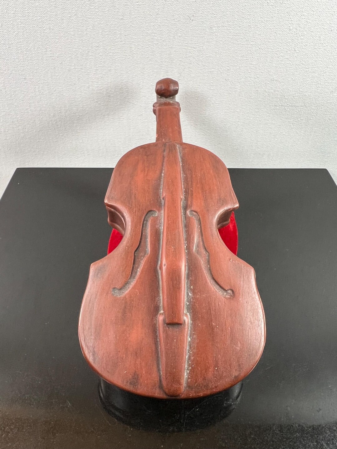 Vintage Ceramic Violin Trinket Box - Etsy