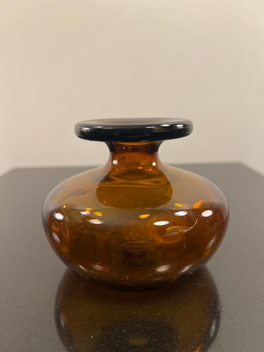 Vintage Amber Color Finland Bottle - Etsy