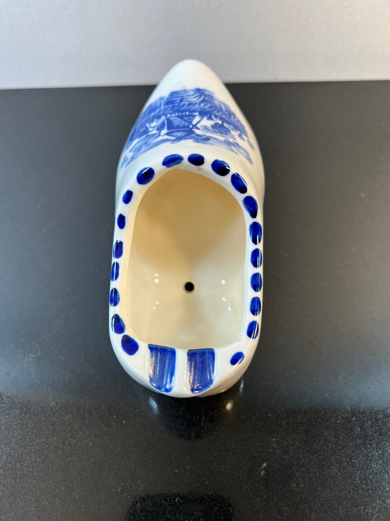 Vintage Dutch Ceramic Delft Shoe - Etsy