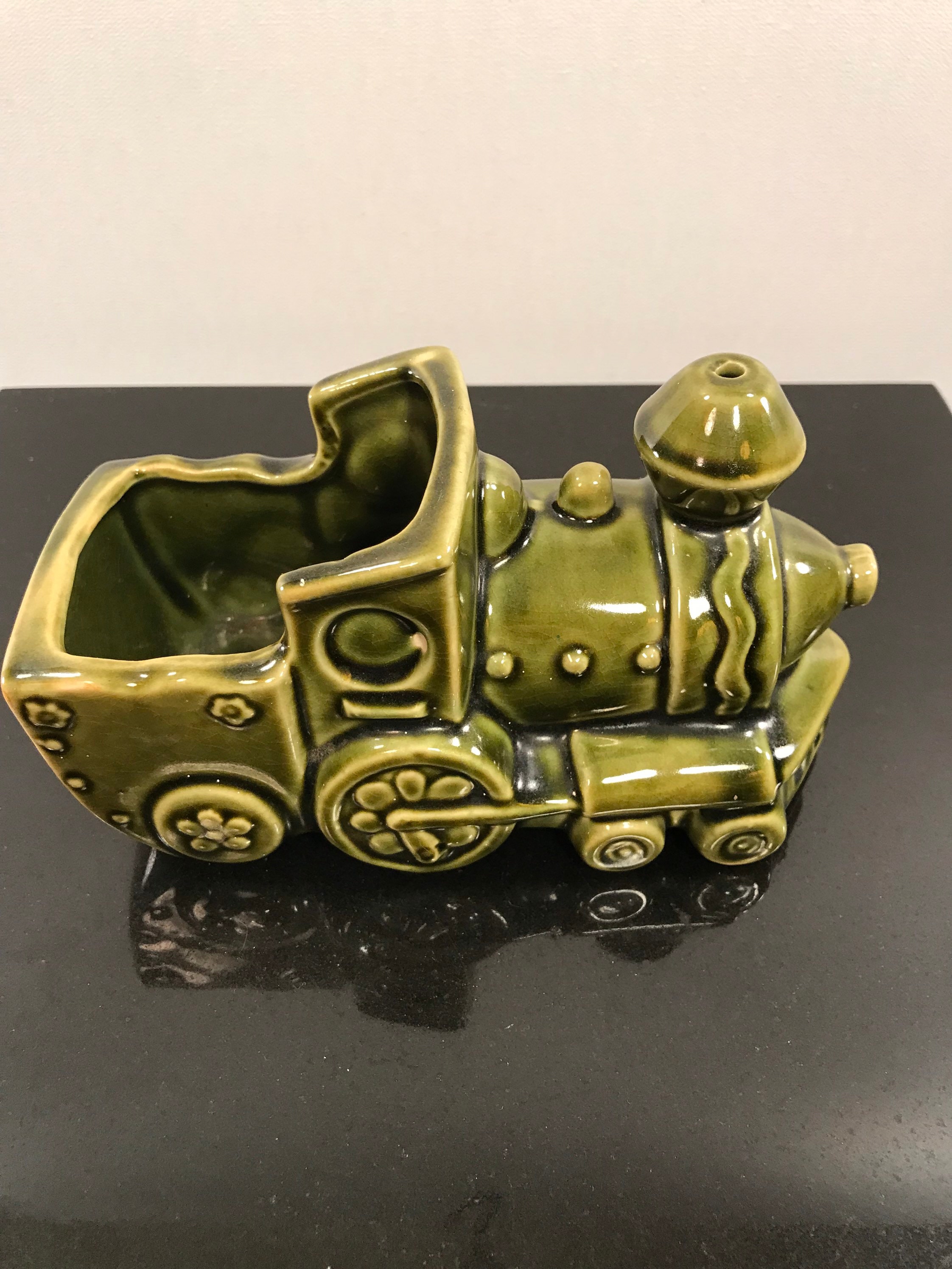 Vintage Ceramic Train Planter - Etsy