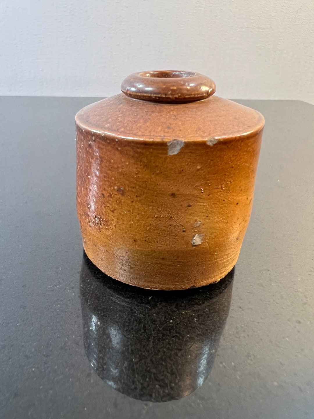 Vintage Stoneware Ink Bottle - Etsy