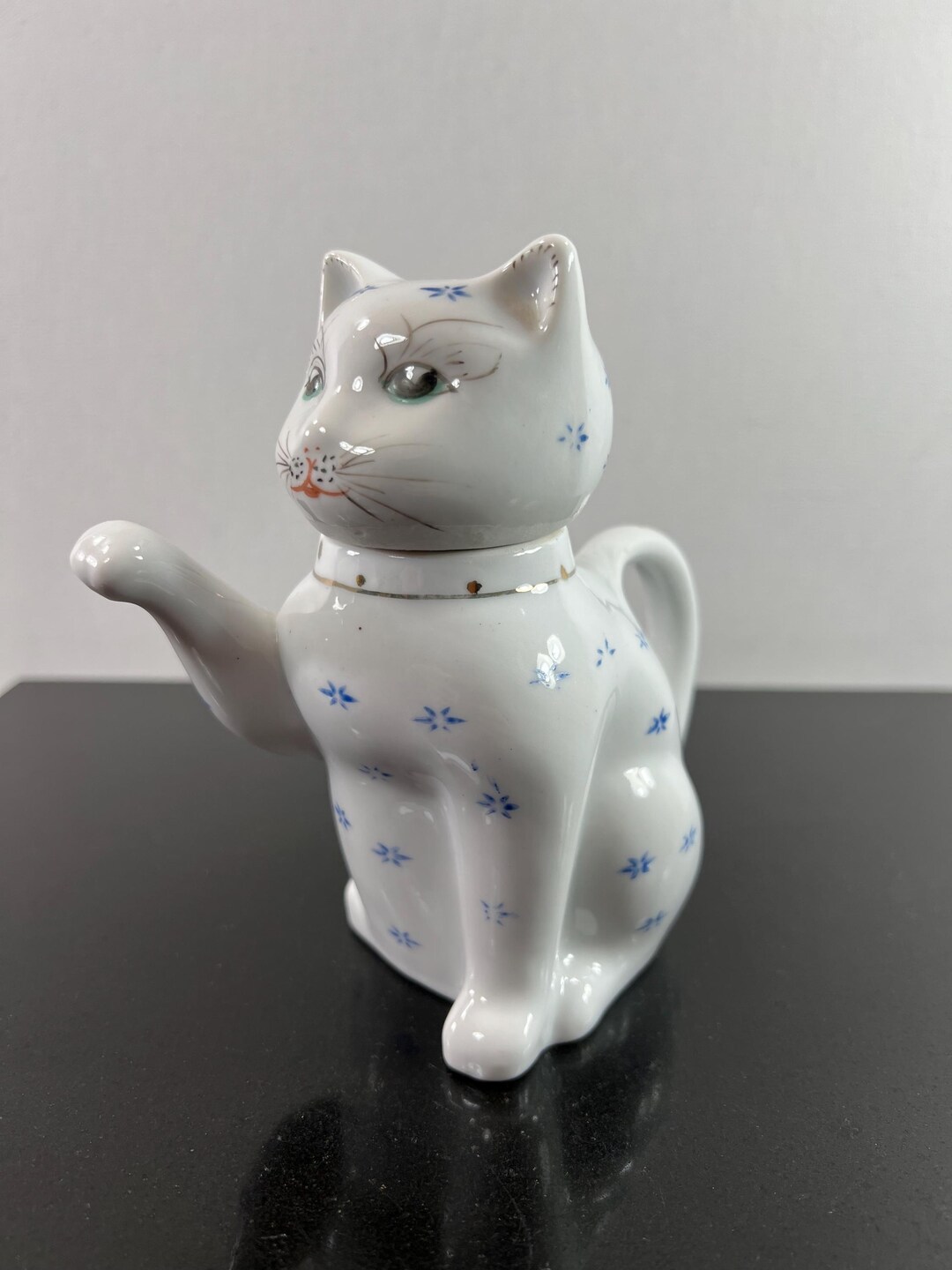 Vintage Cat Teapot - Etsy