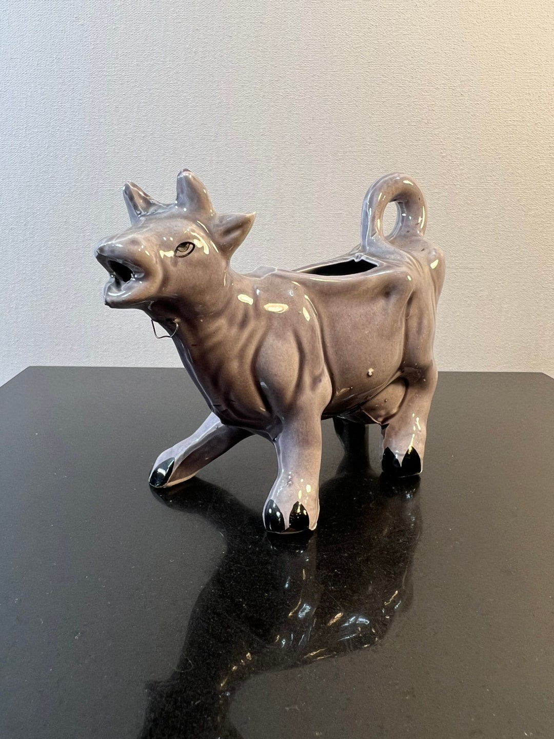Vintage Purple Cow Creamer - Etsy