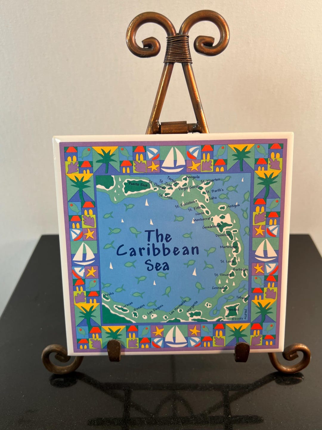 Vintage Caribbean Tile - Etsy