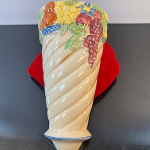 Vintage Ceramic Wall Pocket - Etsy