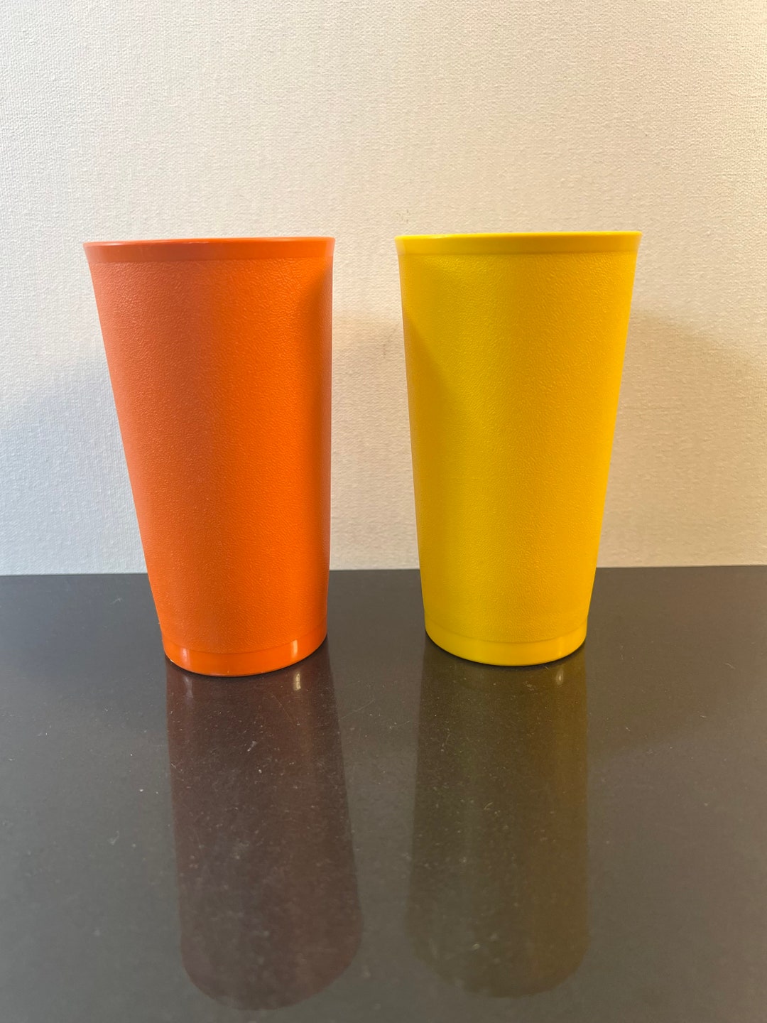 Vintage Set of Two Tupperware Cups - Etsy