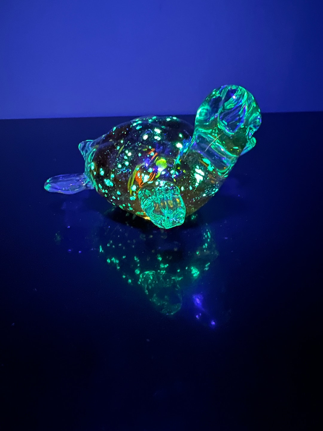 Vintage Art Glass Turtle - Etsy