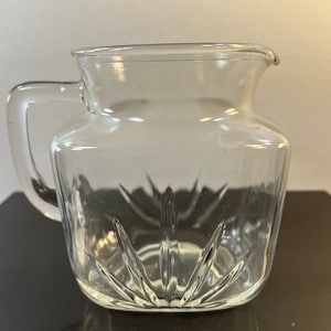 Vintage Small Glass Pitcher - Etsy