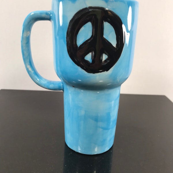Ceramic Peace Sign - Etsy
