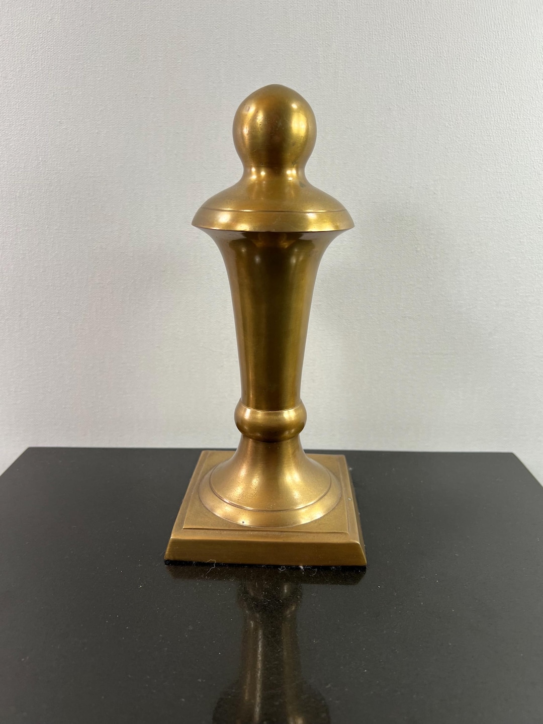 Vintage Large Brass Paperweight - Etsy