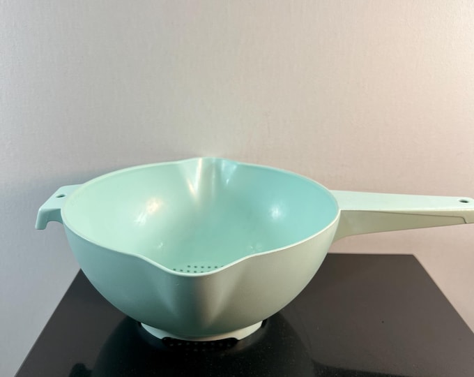 Vintage Turquoise Tupperware Strainer - Etsy