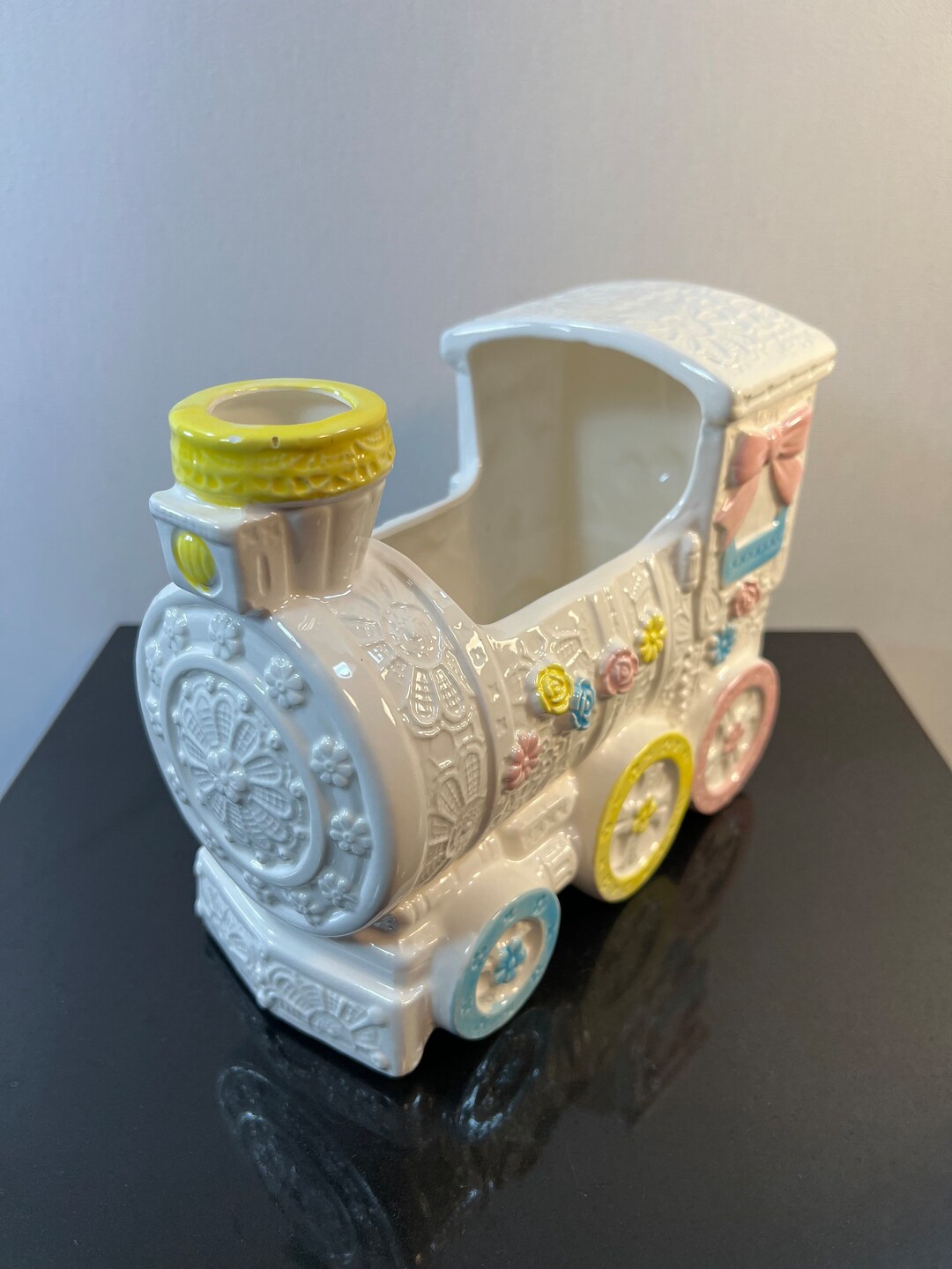 Vintage Baby Train Planter - Etsy