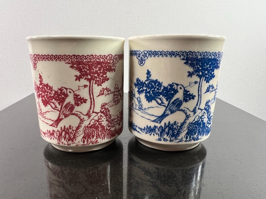 Vintage WP English Mugs Set of Two - Etsy