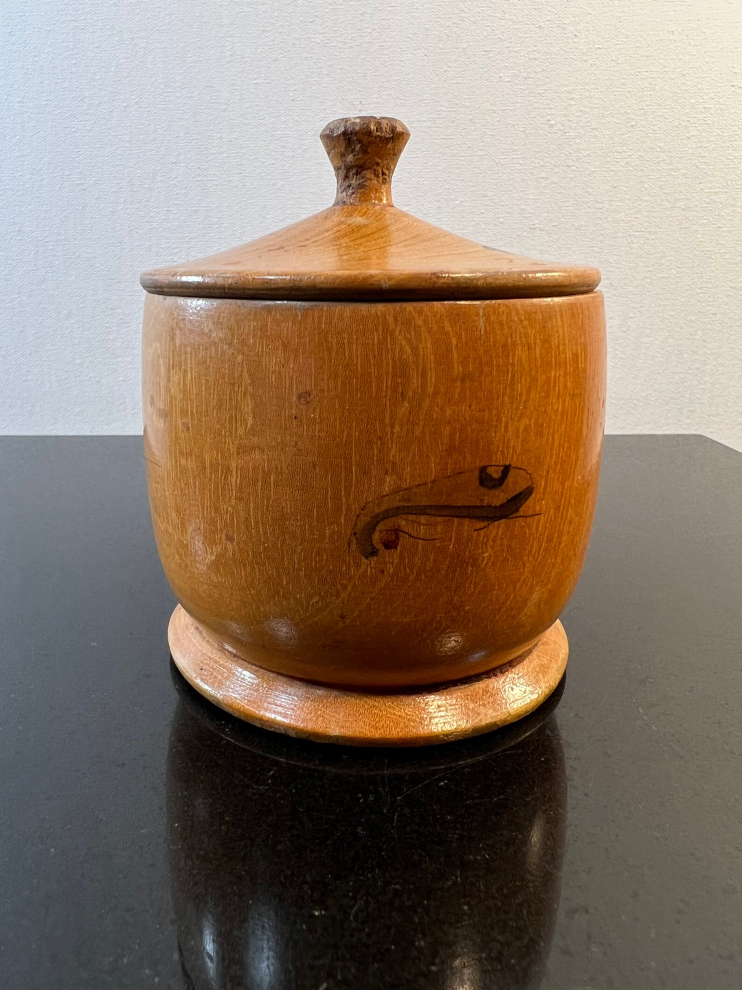 Vintage Blonde Wood Box - Etsy