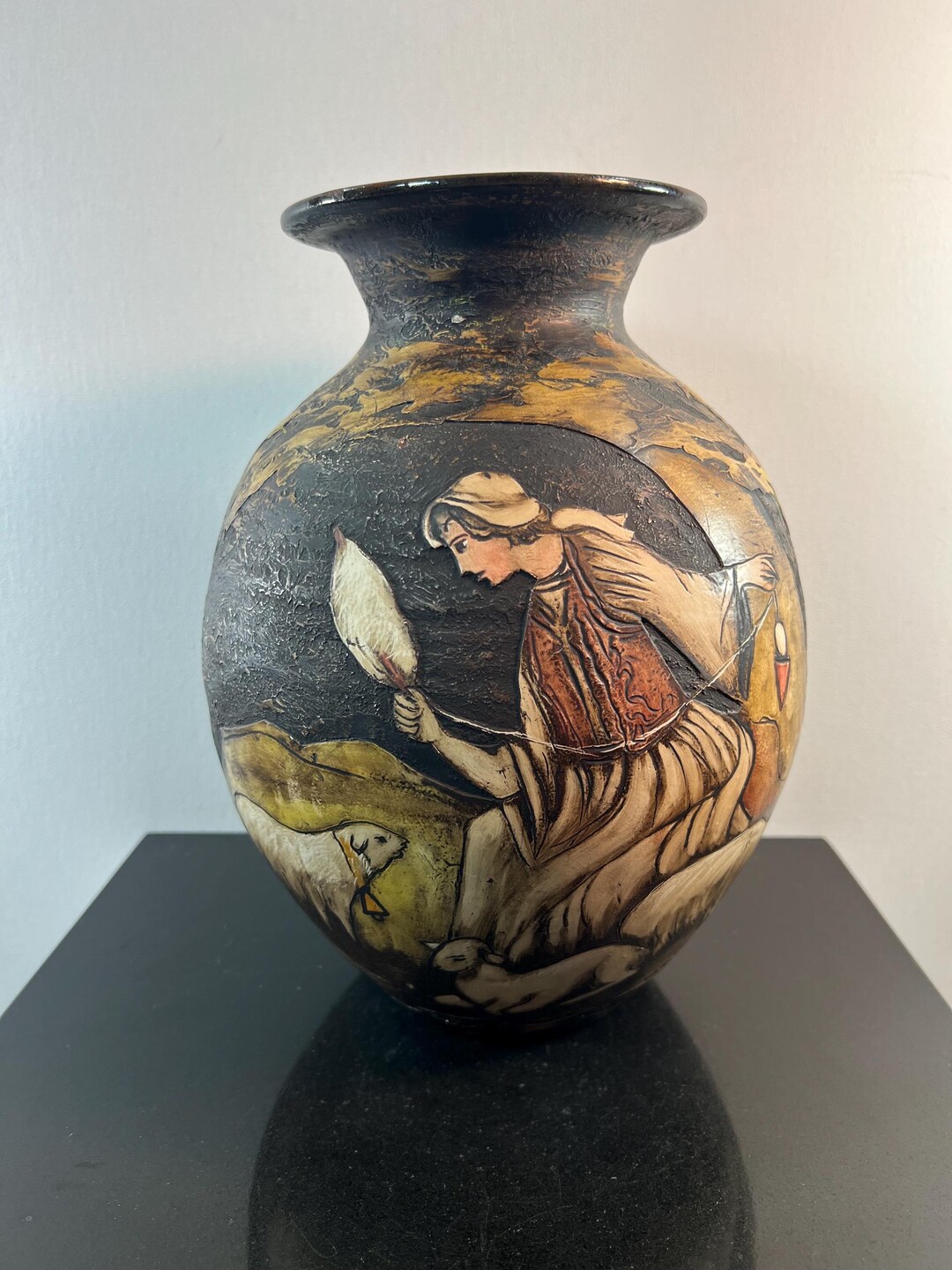 Vintage Greek Vase (as Is) - Etsy