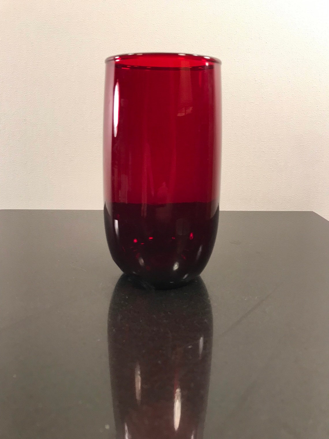 Ruby Red Glass - Etsy