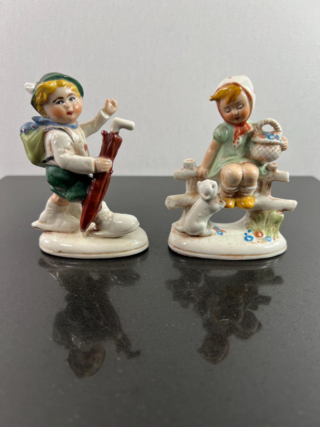 Vintage Boy and Girl German Figurines - Etsy