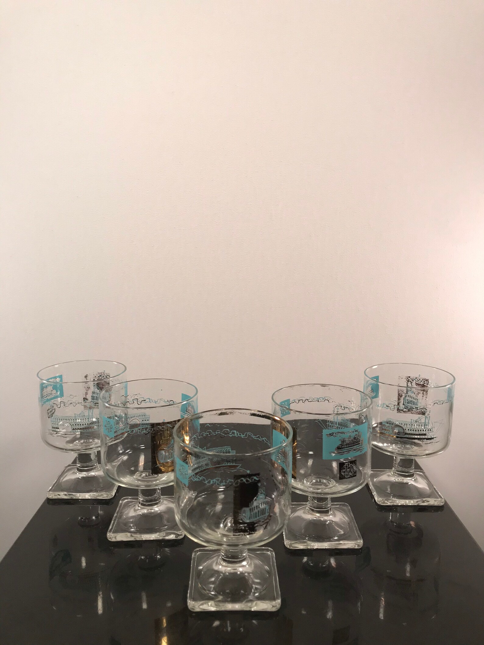 MCM Cocktail Glasses - Etsy