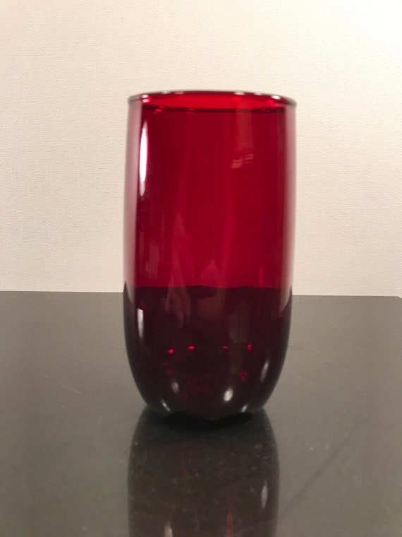 Ruby Red Glass | Etsy