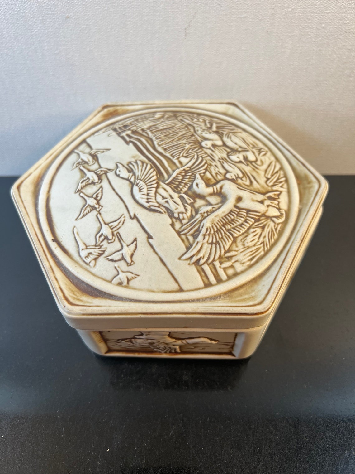 Vintage Ceramic Avon Box - Etsy