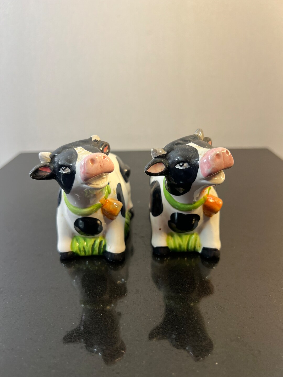 Vintage Cow Salt Shakers - Etsy
