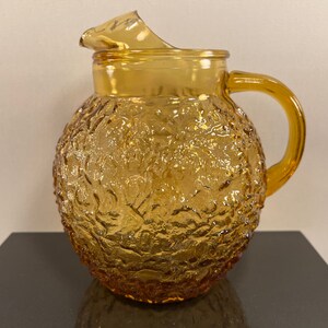 Vintage Anchor Hawking Amber Color Lido Milano Pitcher - Etsy