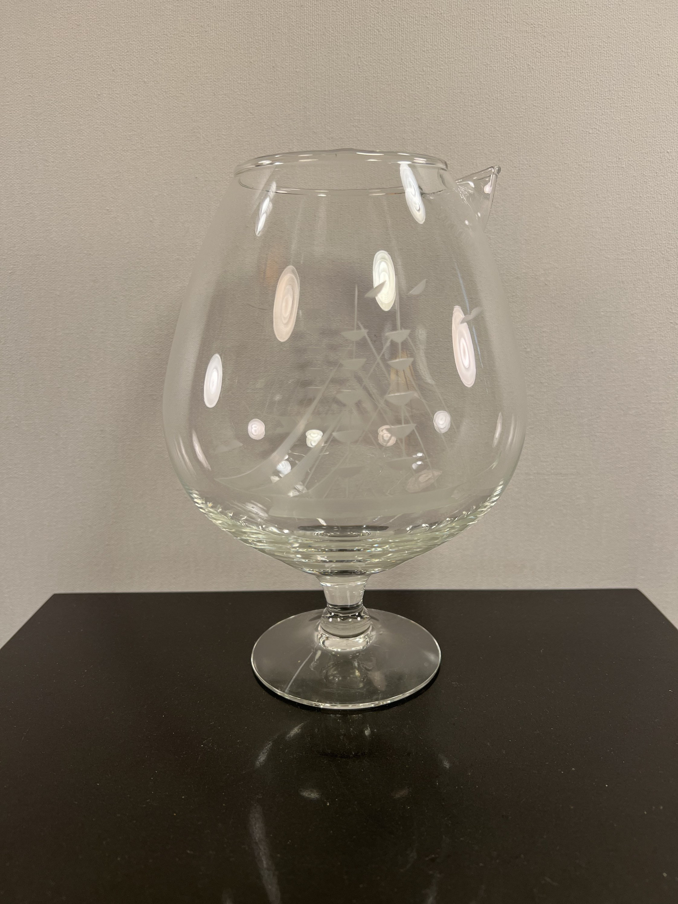 Vintage Large Snifter Glass - Etsy