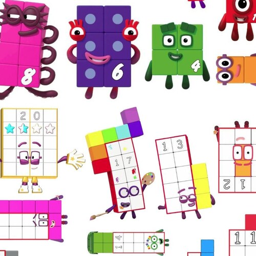 Numberblocks Potty Training Chart Numberblocks Toddler - Etsy Hong Kong