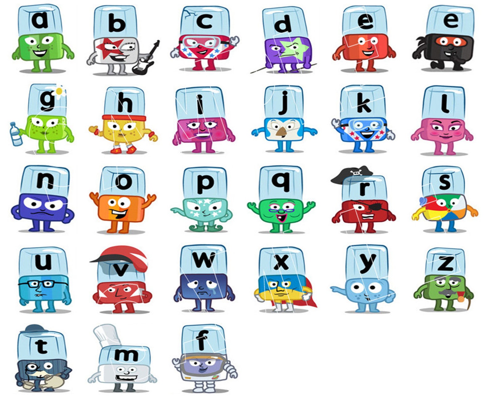 Alphablocks Personalised Back to School Double Sided Keyring | Etsy