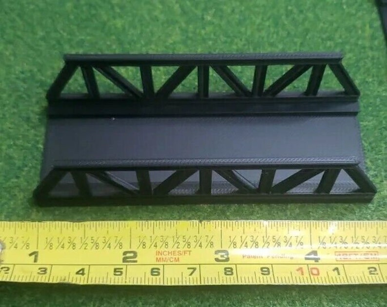 N Scale 1/160 Pair of Black Bridge Black Steel Iron Trestles. Kato ...