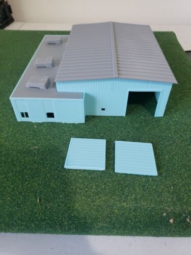 N Scale 1/160 3D Printed Modern Commercial Warehouse Open Pull Doors ...